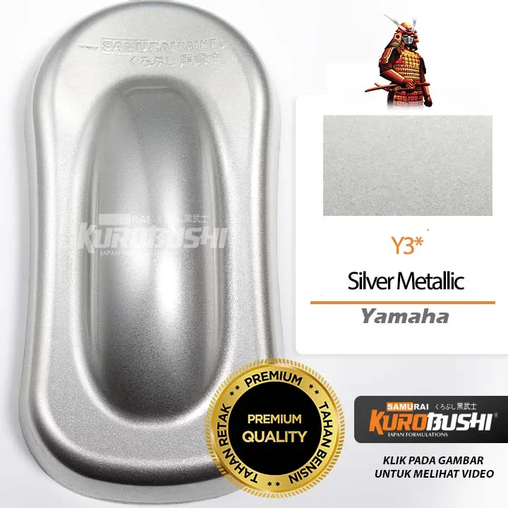 Silver Metallic Y3 (1 Dus) – Samurai Paint Indonesia