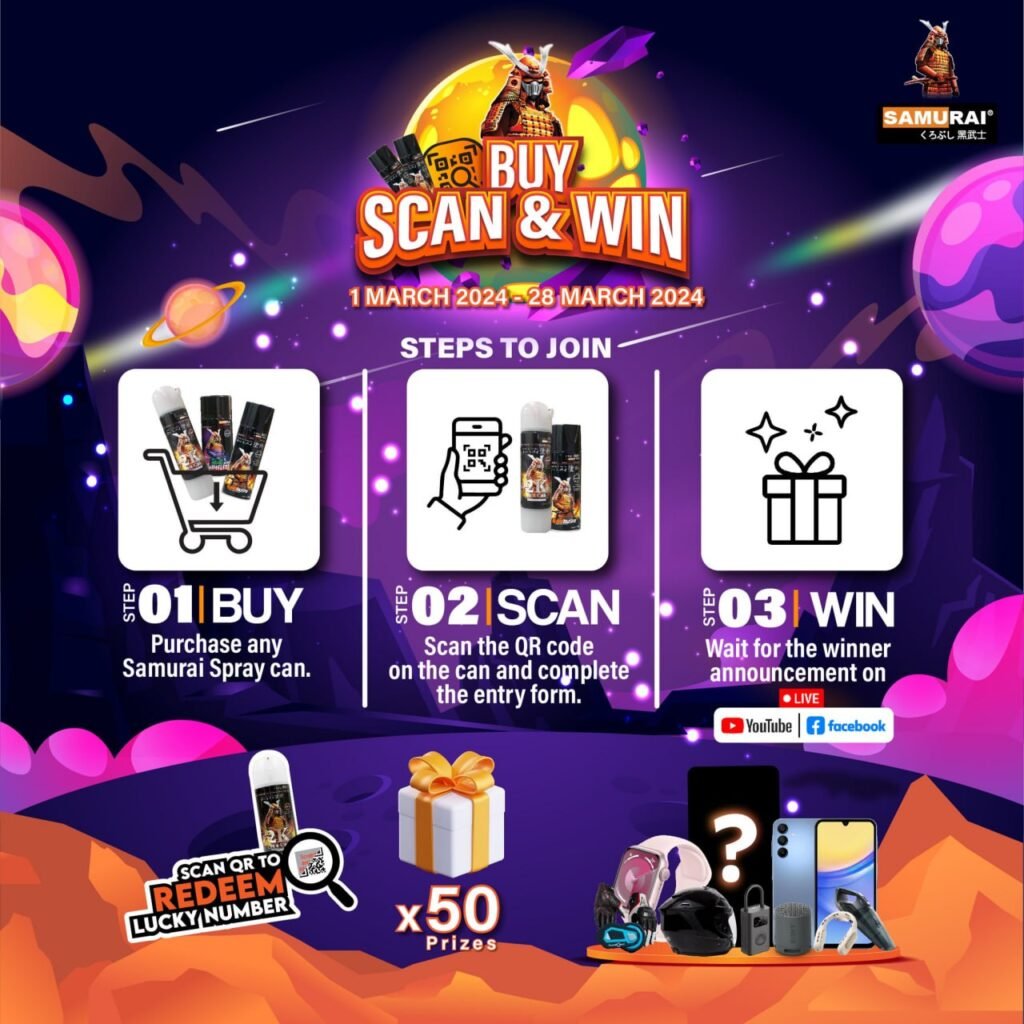 BUY SCAN AND WIN – Samurai Paint Indonesia